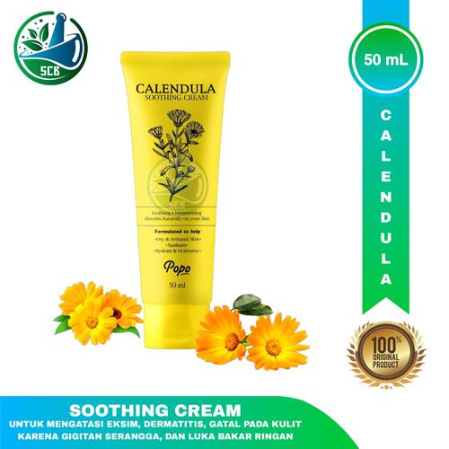 Jual Popo Calendula Soothing Cream 50mL - Eczema, Dermatitis, Eksim ...