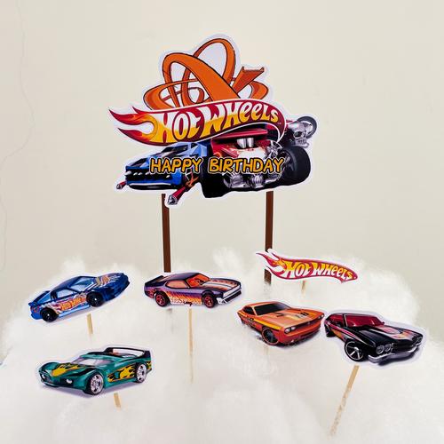 Jual TOPPER HOT WHEELS / TOPPER KUE HOTWHEELS / CAKE TOPPER HOTWHEELS ...