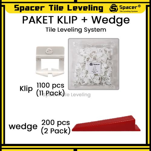Jual Paket 1100pc Klip & 200pc Wedge Tile Leveling System - Jakarta ...