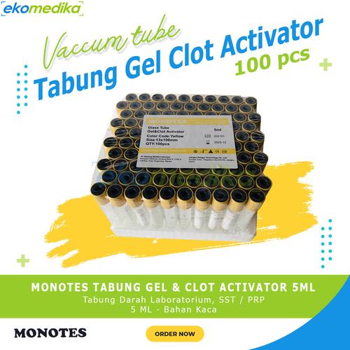 Jual Tabung Gel Clot Activator / Tabung PRP / Tabung SST 4ml 5ml ...
