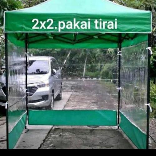Jual tirai tenda 2x2 dinding tenda tutup samping tenda - hitam+mika, 1 ...