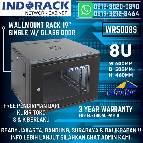 Jual INDORACK WALLMOUNT WR5008S - 8U DEPTH 500MM MURAH not abba ...