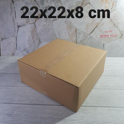 Jual Kardus / Box / uk 22x22x8 cm / Karton packing polos baru ST ...