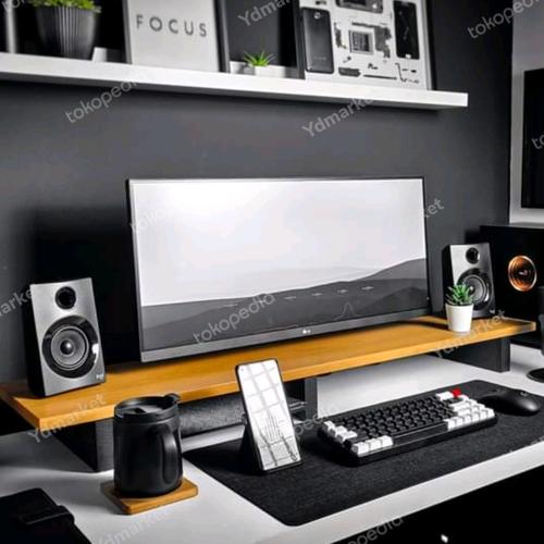 Jual Meja Monitor Panjang Ukuran 80x17x10 Kayu Jatibelanda - Kab ...