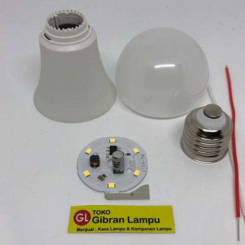 Jual Paket Lampu LED 5 Watt Rakitan Polos - Rakit Satu Set Lampu LED ...