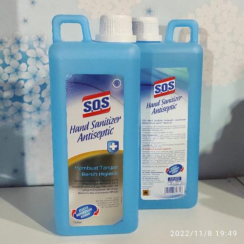 Jual Sos Hand Sanitizer Antiseptic 1Liter Original Cair - Kab ...