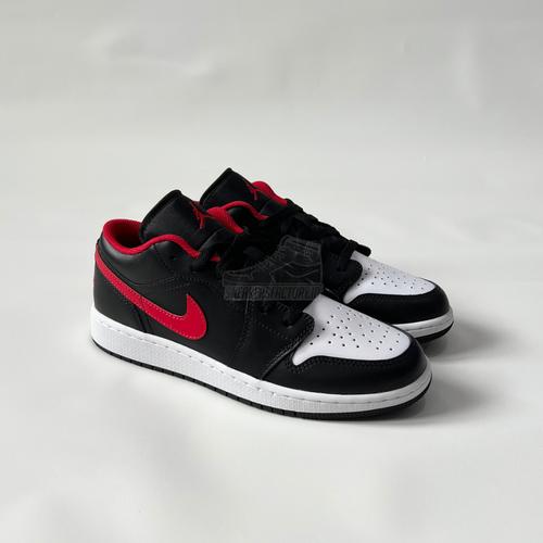 Jual Air Jordan 1 Low White Toe Black Red GS (100% Original) - 36 ...