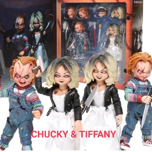 Jual Neca Figure Chucky and Tiffany Bride Get Lucky Chucky Figure ...