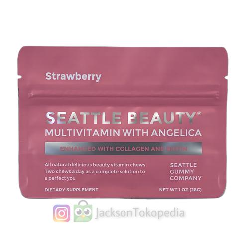 Promo Seattle Gummy Company Strawberry Multivitamin w Angelica / Beauty ...