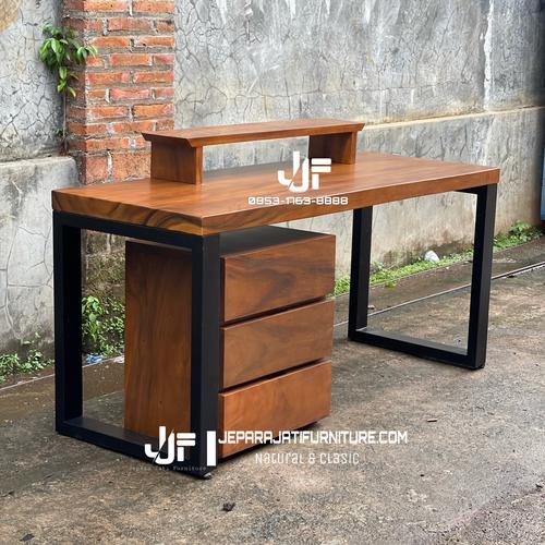 Jual Meja biro kantor kaki besi kayu solid minimalis - Kab. Jepara ...