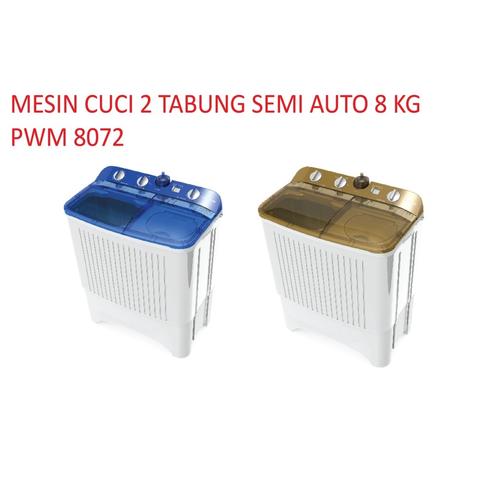 Jual POLYTRON PWM 8072B Mesin Cuci 2 Tabung Samba Series Hijab 8 KG ...