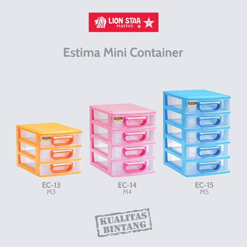 Jual Laci Rak Susun 4 EC-14 Estima Mini Container M4 Lion Star Plastik ...