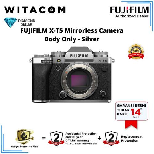 Promo FUJIFILM X-T5 / XT 5 / XT5 / X T5 Mirrorless Camera Body Only - Silver Cicil 0% 3x ...