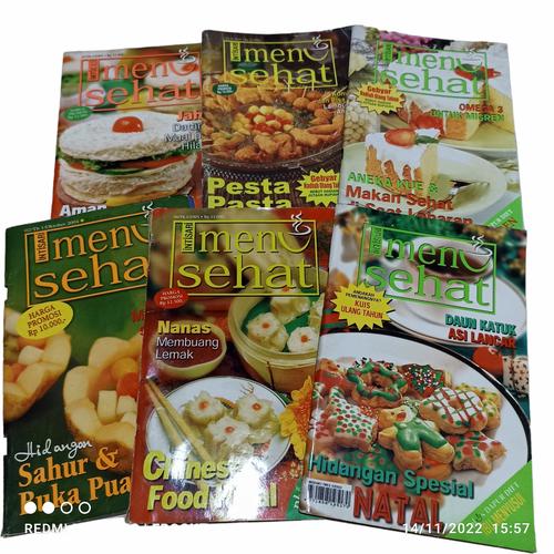 Jual majalah resep masakan makanan intisari Menu sehat - Putih - Kab ...