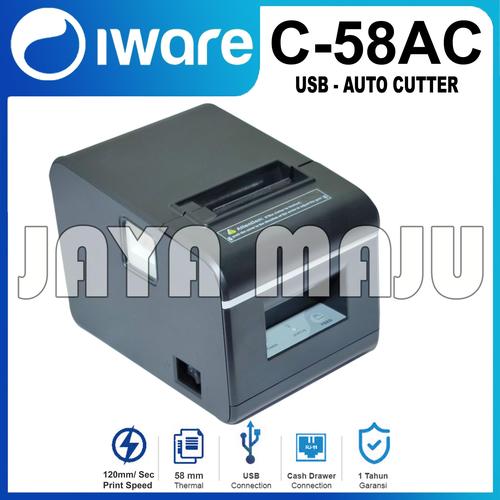 Jual PRINTER KASIR THERMAL 58 MM IWARE C58AC - C 58AC AUTO CUTTER PORT USB - Kota Yogyakarta ...