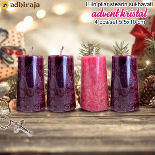 Jual Lilin Doa Advent Adven Natal Lilin Misa Ungu + Pink Stearin ...