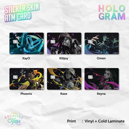 Jual Valorant - Sticker Skin Card HOLOGRAM Stiker Kartu ATM Etoll 2 - KayO HOLO, Full with chip ...