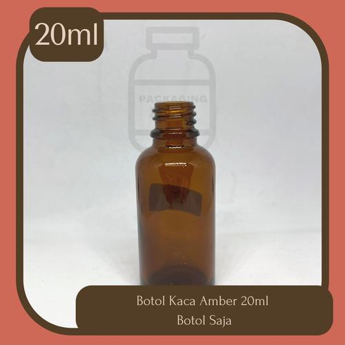 Jual Botol Kaca Amber Coklat 20ml/Essential Oil - Tutup Gold & Silver ...