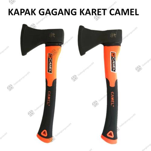 Jual Kapak Kampak Baja CAMEL Gagang Kayu Fiber Lapis Karet 600gr 700gr ...