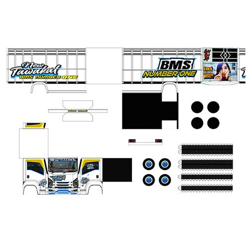 Jual DIY Miniatur Truk Isuzu Giga BMS New Tawakal Papercraft - Kab ...