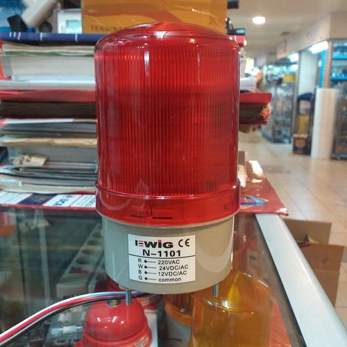 Jual Lampu Rotary N-1101 220AC,24DC,12DC Ewig - Merah - Jakarta Barat ...