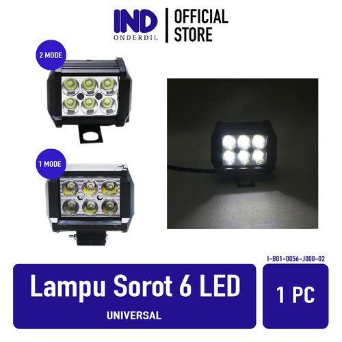 Jual Lampu Sorot-Tembak Motor 6 Titik-LED Mini-Kecil Mode Diam-Flash ...