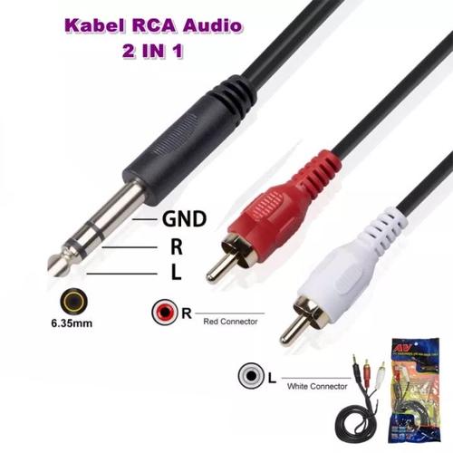 Jual Kabel audio 2 in 1 Jack 3.5mm to Rca 2 audio (1 Meter) - Jakarta Pusat - Aplaus Acc | Tokopedia