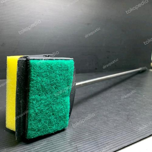 Jual SCRAPPER STAINLESS TONGKAT PEMBERSIH KACA AQUARIUM SIKAT SPONS ...