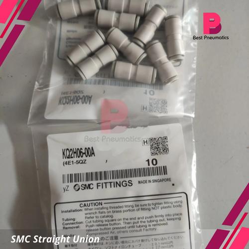 Jual KQ2H06-00A SMC Straight Union One-touch fitting for ∅6mm - Jakarta Barat - Best Pneumatics ...