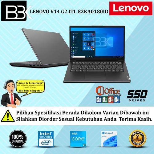 Jual LENOVO V14 G2 ITL 82KA0180ID I3-1115G4 4GB 8GB 256GB SSD W11H+OHS ...