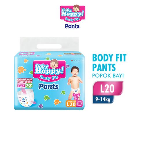 Promo Baby Happy Popok Bayi Body Fit Pants L 20 - - Wings Official ...