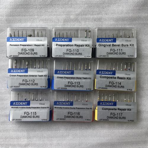Jual Mata bor gigi dental burs set porcelain preparation gingival crown dll - FG-117 - Kota ...