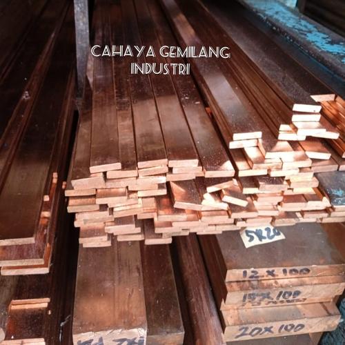 Jual Plat Tembaga Busbar Tebal 3mm x Lebar 15mm x Panjang 1 Meter ...