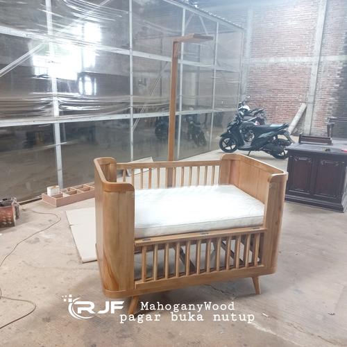 Jual box bayi kayu baby crib ranjang bayi minimalis box bayi modern ...