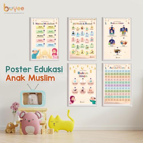 Jual Poster Edukasi Anak Muslim Estetik - Nama Nabi - Kota Depok ...