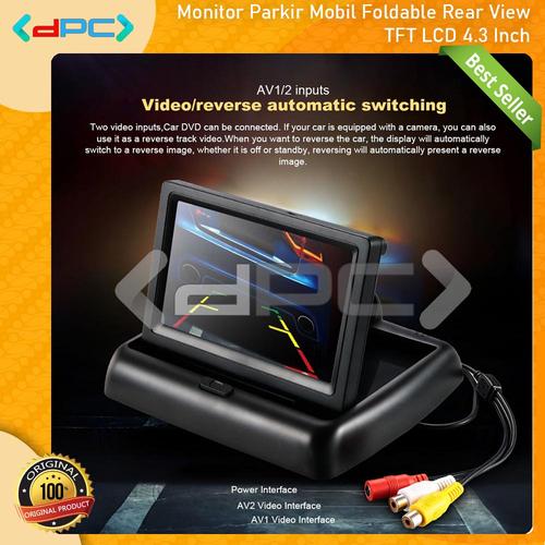Jual Monitor LCD TFT 4.3 Inch Untuk Parkir Mobil Foldable Rear View ...