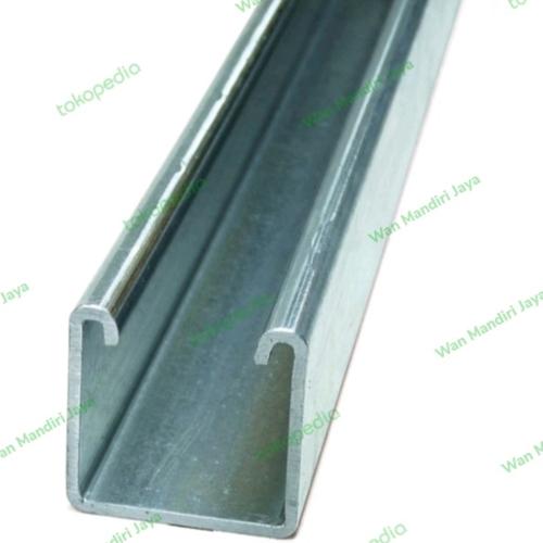 Jual rell unistrut kanal resway 40x40 panjang 1.5meter galvanis Putih ...