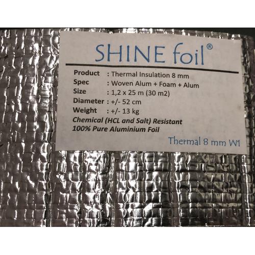 Jual Shine Foam Aluminium Foil Double Side Thermal Insulation Tebal 8mm ...
