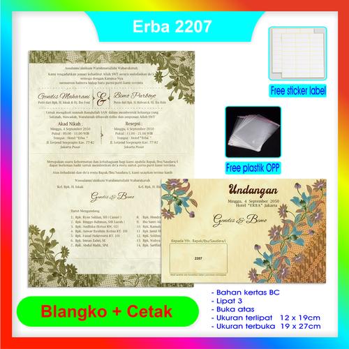Jual Cetak Undangan/Print Undangan/Undangan Pernikahan/blangko erba ...