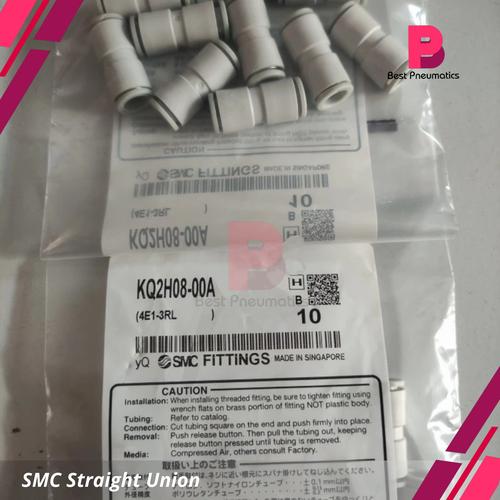 Jual KQ2H08-00A SMC Straight Union One-touch fitting for ∅8mm - Jakarta ...