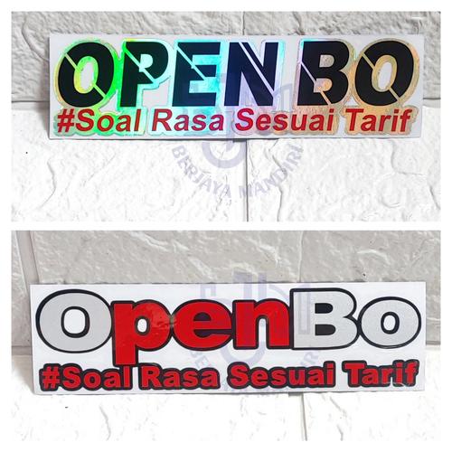 Jual Cutting Sticker OPEN BO Stiker Helm Laptop - Kota Bandung ...