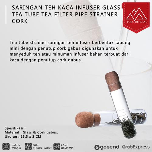 Jual SARINGAN TEH KACA INFUSER GLASS TEA TUBE TEA FILTER PIPE STRAINER ...