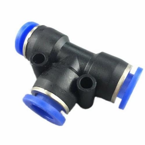Jual Fitting pneumatic PE / tee sambungan selang angin Tipe PEW 8/6 ...