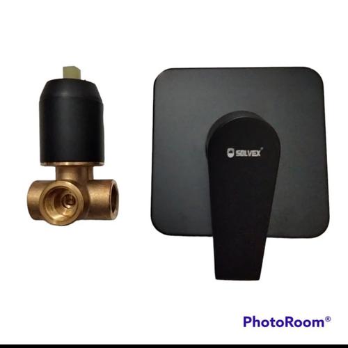 Jual stop kran tanam panas dingin hitam/stop kran shower tembok dinding ...