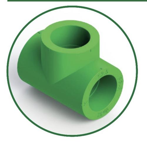 Jual Equal Tee- Tee -T PPR 20mm-1/2" inch PPR Rucika Green - Jakarta ...