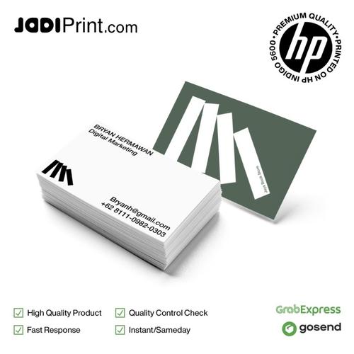 Jual Cetak Kartu Nama Premium 2 SISI High Quality Paper - HP Indigo ...