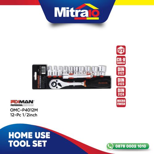 Jual Fixman Omc-P4012M 12-Pc 1/2 Inch Dr. Socket&Ratchet Set - Kota ...
