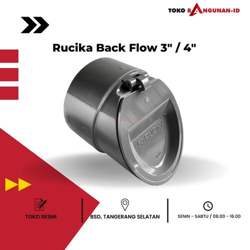 Jual Back Flow Valve Rucika 3" dan 4" inch PVC Anti TIkus - 3" - Kota ...