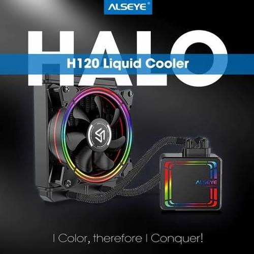Jual ALSEYE HALO H120 LIQUID CPU COOLER RGB / CPU FAN ALSEYE H-120 ...