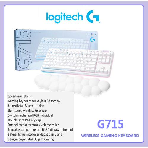 Jual Logitech G715 - Wireless Bluetooth Mechanical TKL RGB Gaming ...